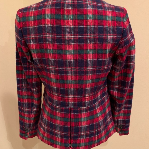 Talbots | Jackets & Coats | Talbots Plaid Red Blue Green White Jacket 2 ...
